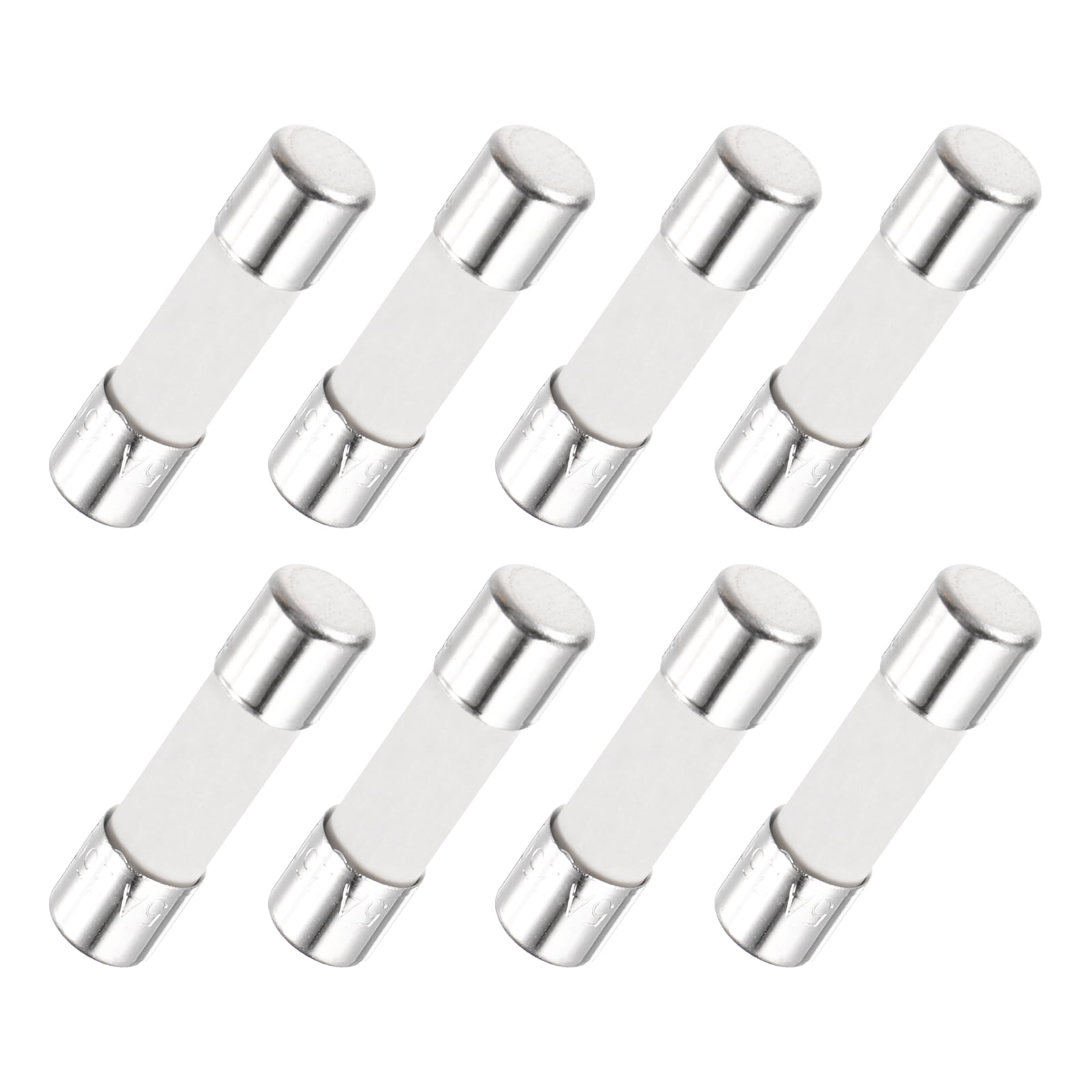 Uxcell 8Pcs Time Delay Fuse Ceramic Fuses Tube 5mm x 20mm 250V 5A for ...