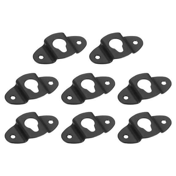 Uxcell 8Pcs Wall-Mounted Speaker Hanging Brackets, 1.89 x 1.02In Iron ...