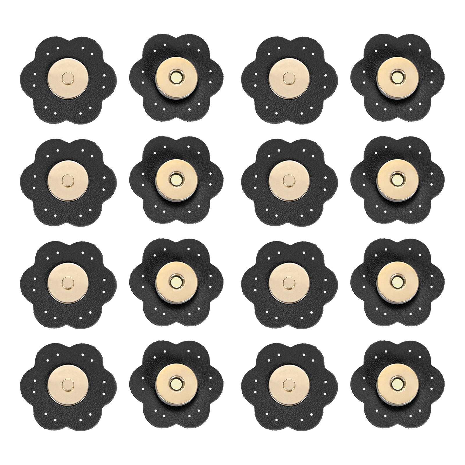 Uxcell 8Set Leather Snaps Buttons, Magnetic Snap Closures for Handbag ...