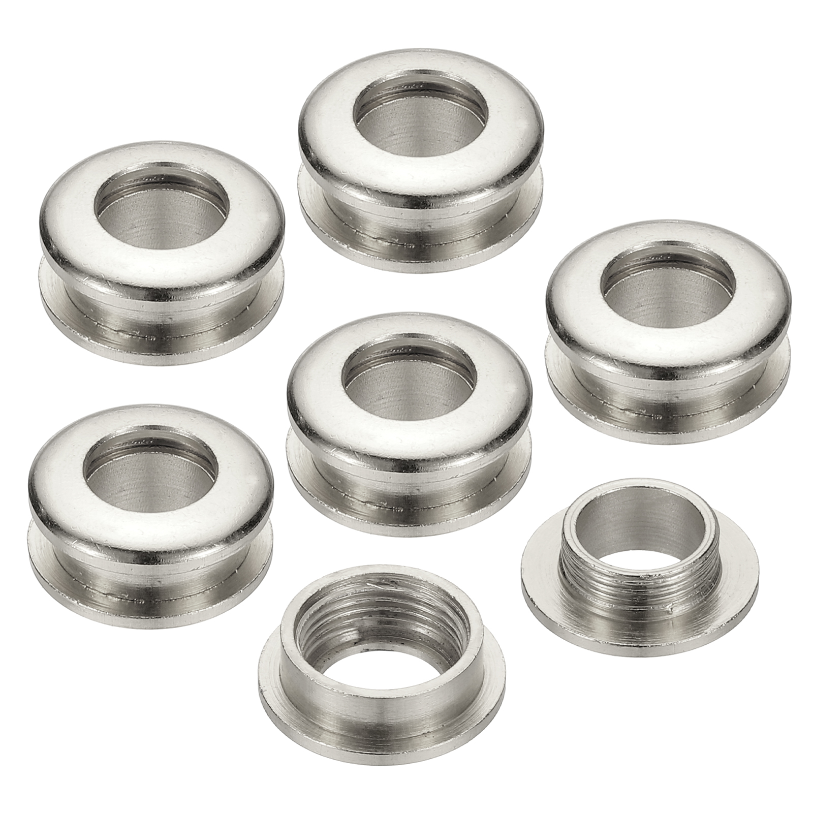Uxcell 8mm(1/3 inch) Solid Brass Hole Eyelets, 6 Pcs Arc Surface Self ...