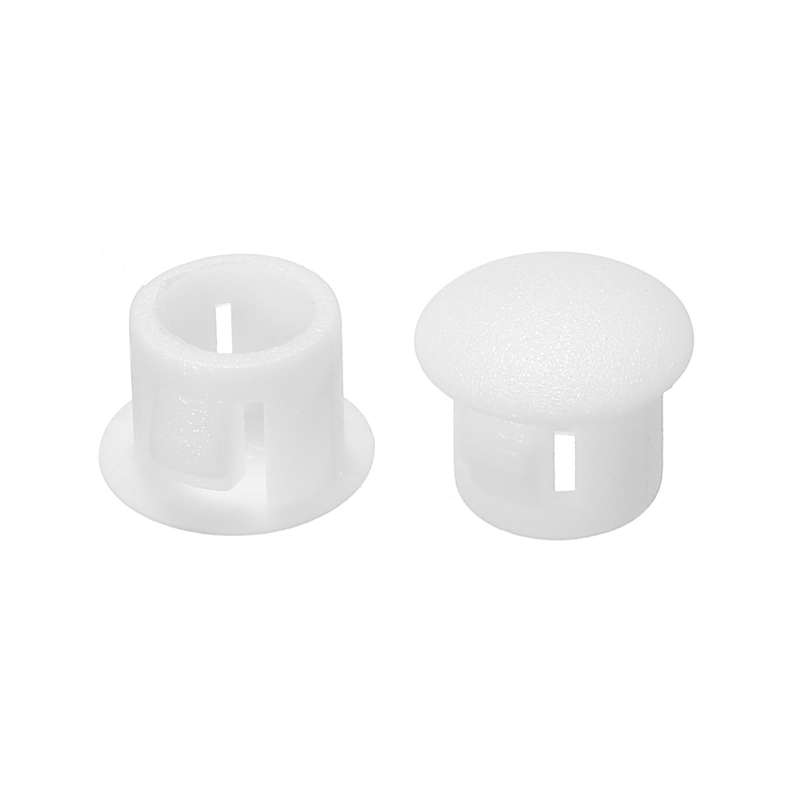 Uxcell 8mm 5/16" Plastic Hole Plugs, Flush Type Round Hole Cover Snap ...