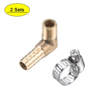 Uxcell 8mmx1/8PT Male Thread Straight Stainless Steel Hose Barb Pipe ...