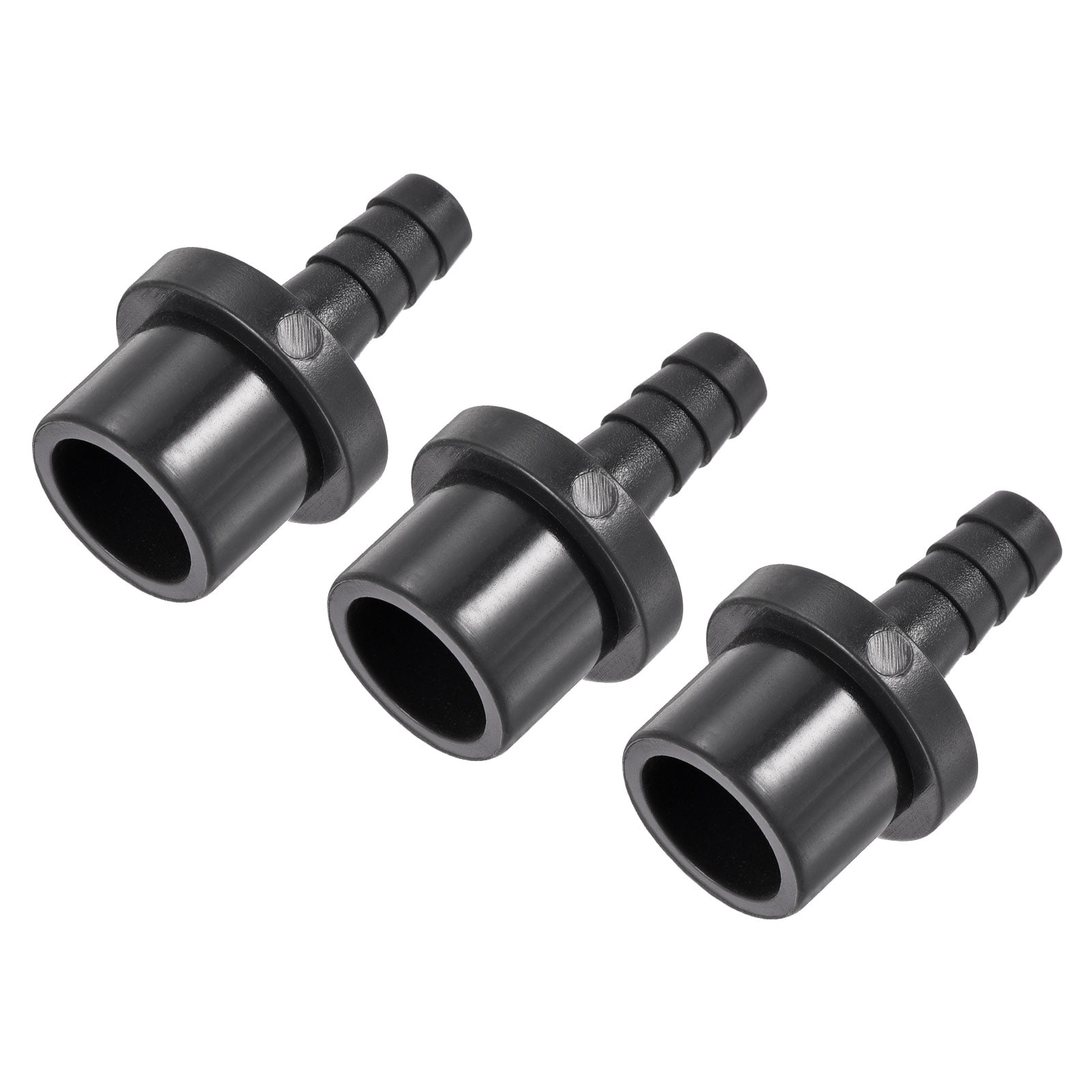 Uxcell Pipe Fittings Barbed Spigot Straight Hose Connector Black ...