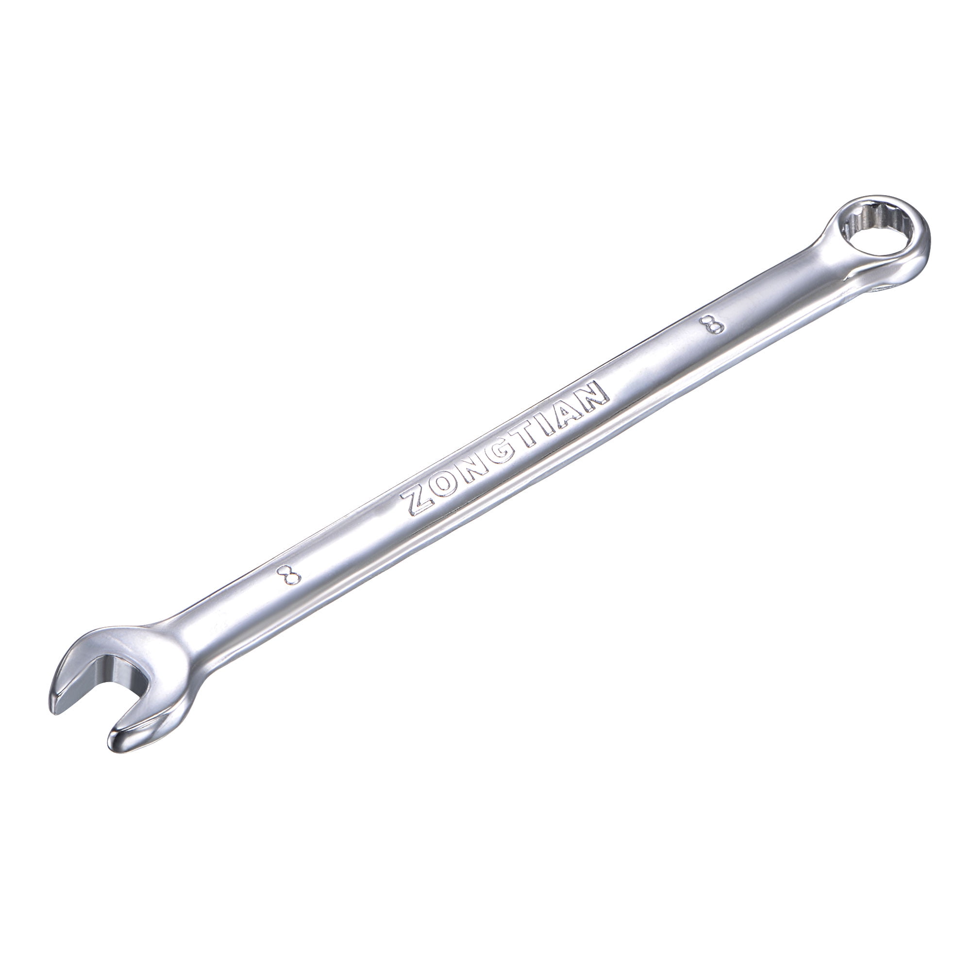 Uxcell 8mm Combination Wrench with Offset Box End and Angled Open End ...