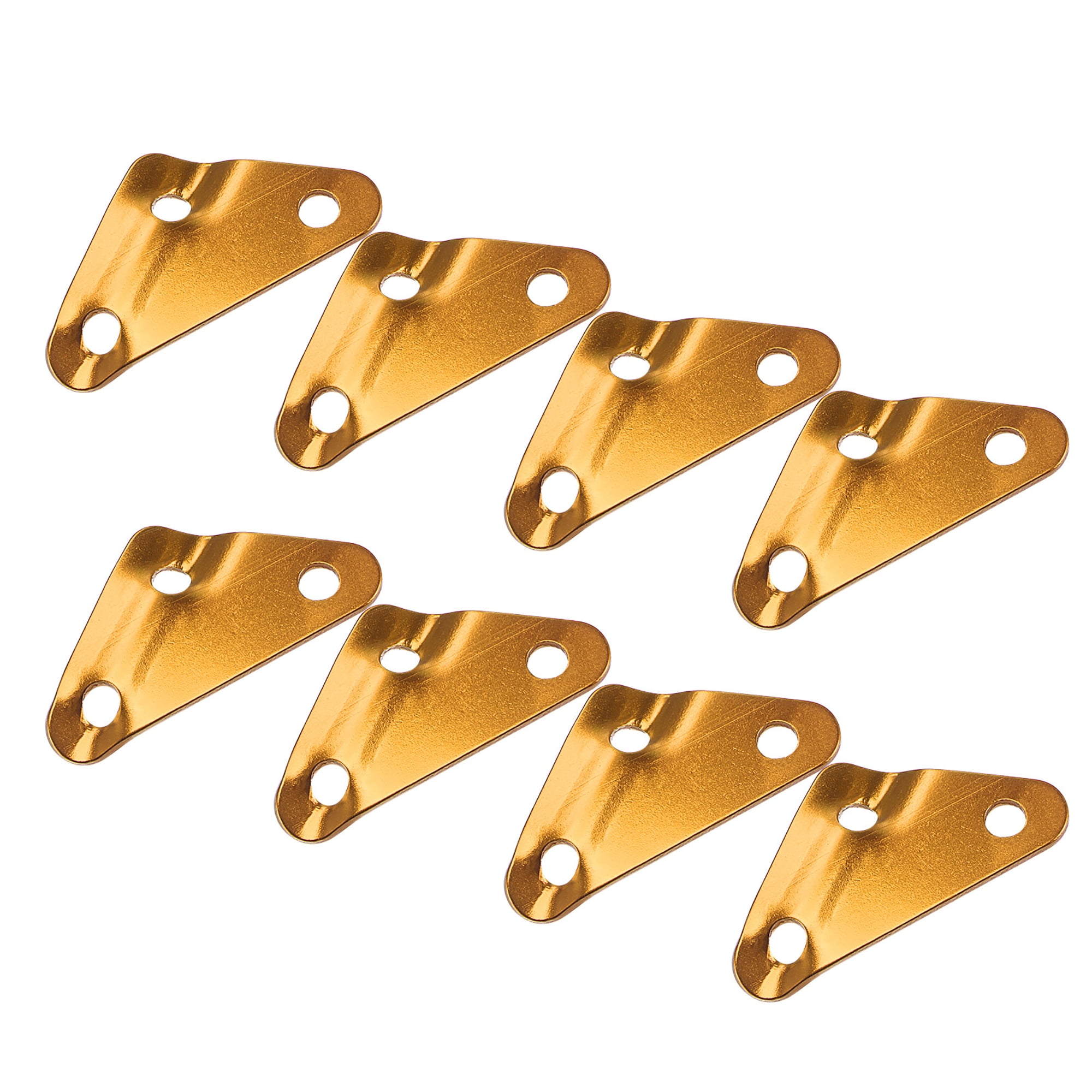 Uxcell 8mm Dia. 3 Hole Tent Cord Adjuster Aluminum Rope Tensioner Gold ...