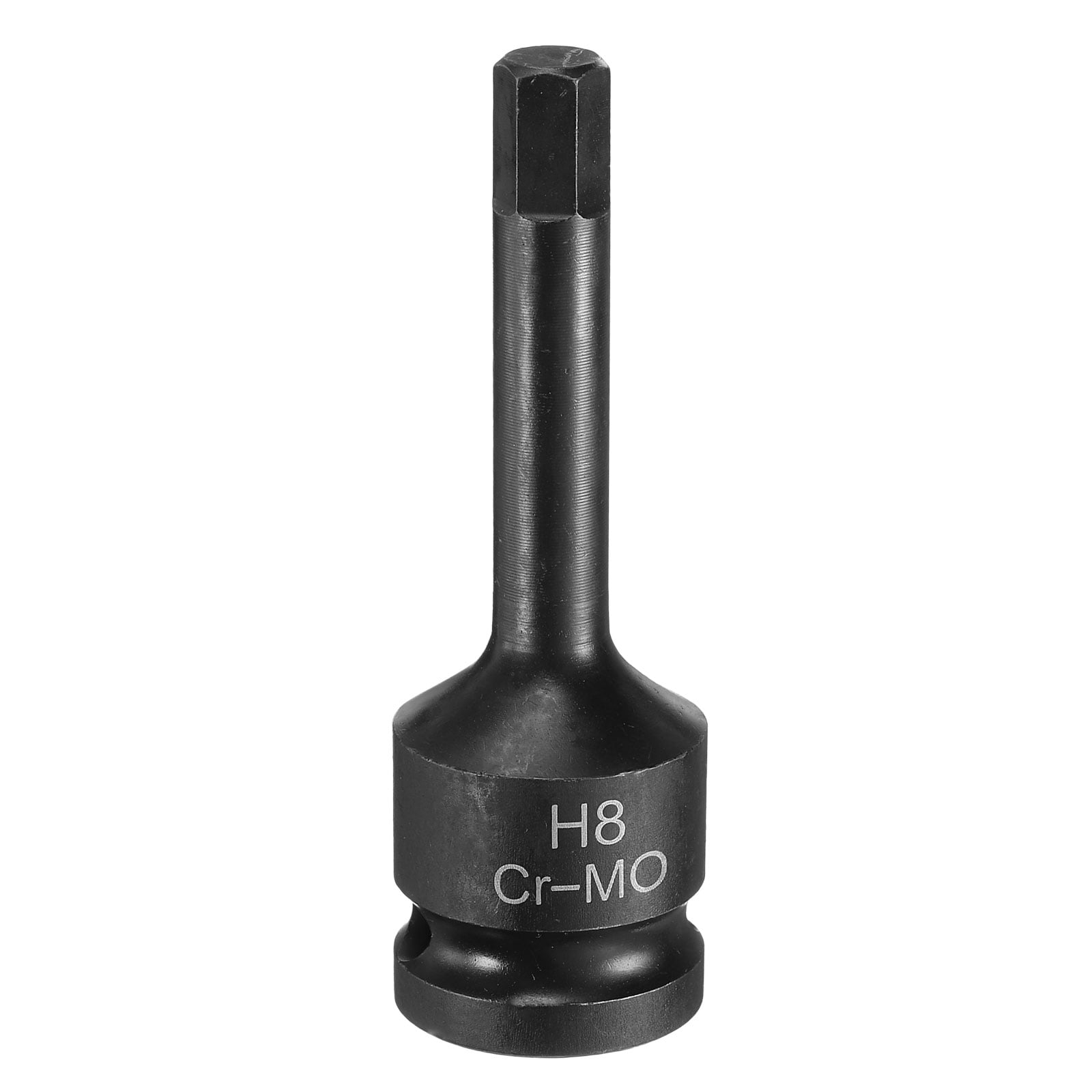 Uxcell 8mm Hex Impact Bit Socket H8 1/2 CR-MO Steel Phosphate Black ...