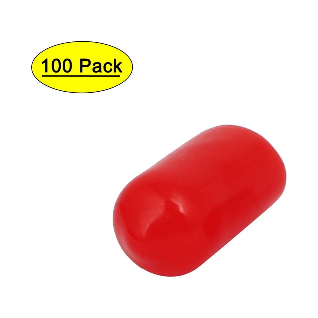 Uxcell 8mm Inner Dia Rubber Insulated End Cap Screw Thread Protector ...