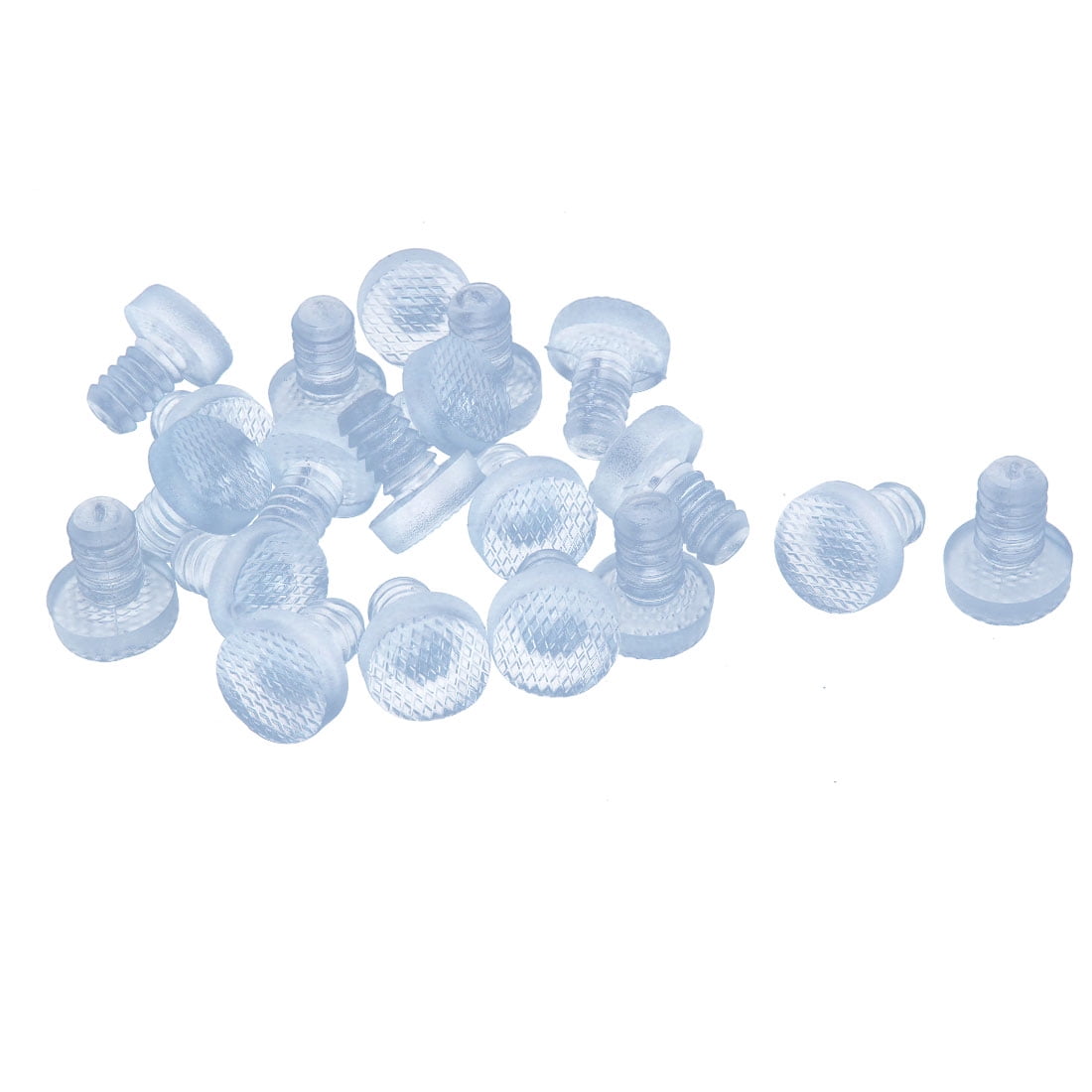 Uxcell 8mm T Rubber Soft Stem Bumpers Glide Sealing Cap Clear 20 Pack ...