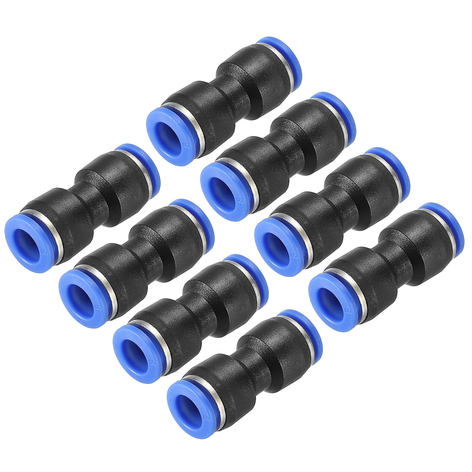 Uxcell 8mm Tube OD Quick Connect Push to Connector Fitting, Black 25Pcs - Walmart.com