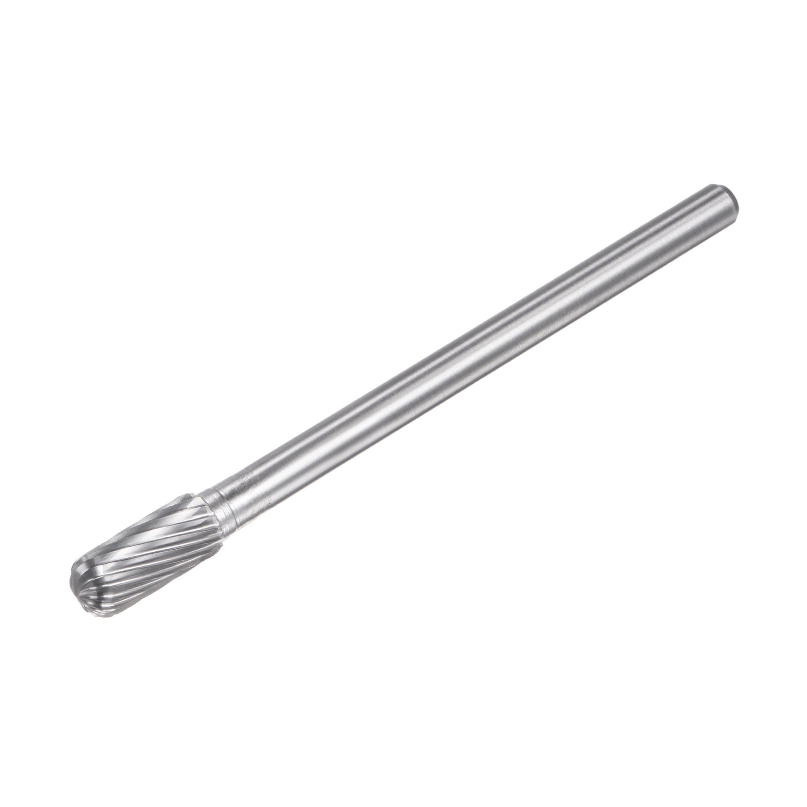 Uxcell 8mm x 100mm 6mm Shank Single Cut Cylinder with Ball Nose Carbide ...