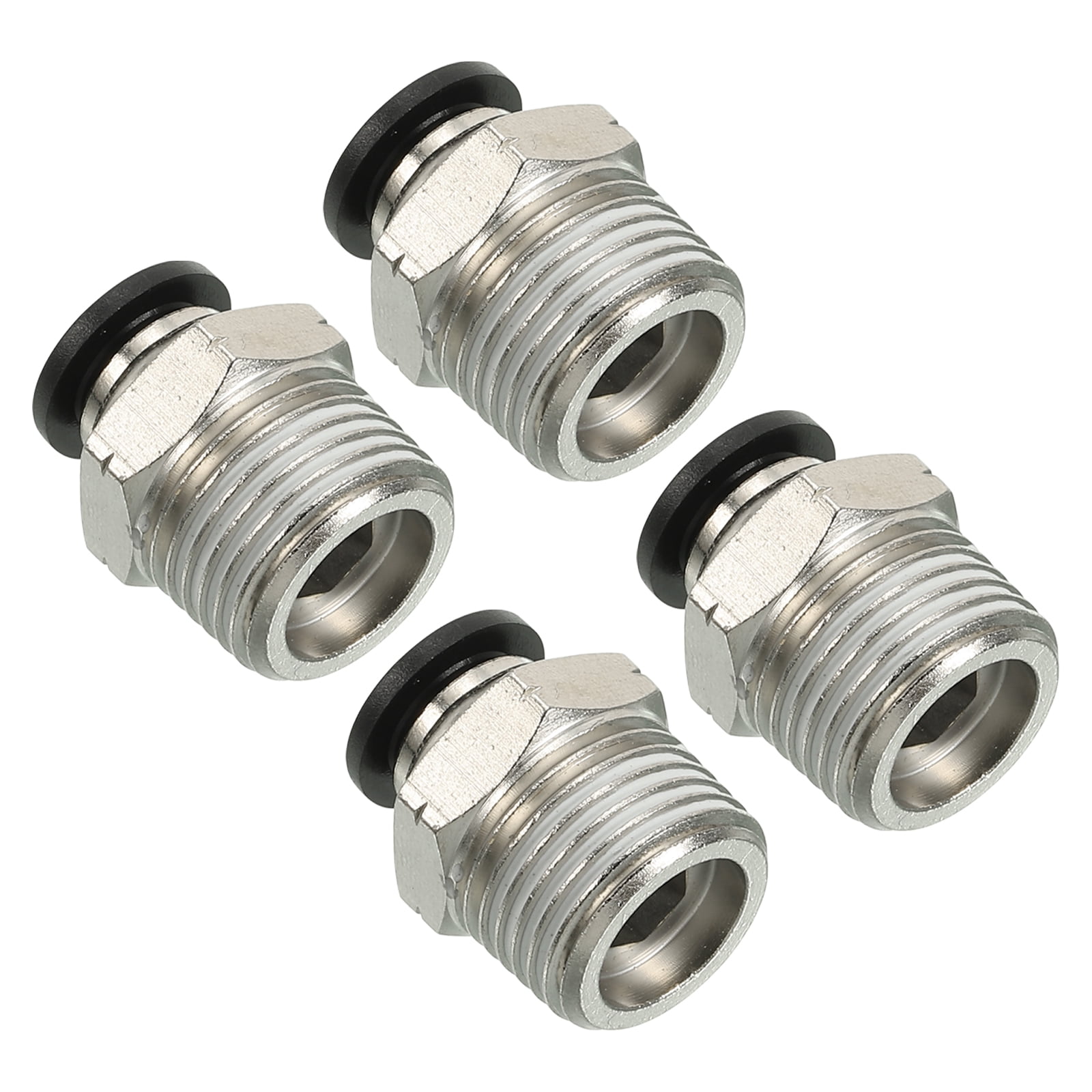 Uxcell 8mm x 3/8"NPT Male Thread Push to Connect Fittings Pneumatic Air ...