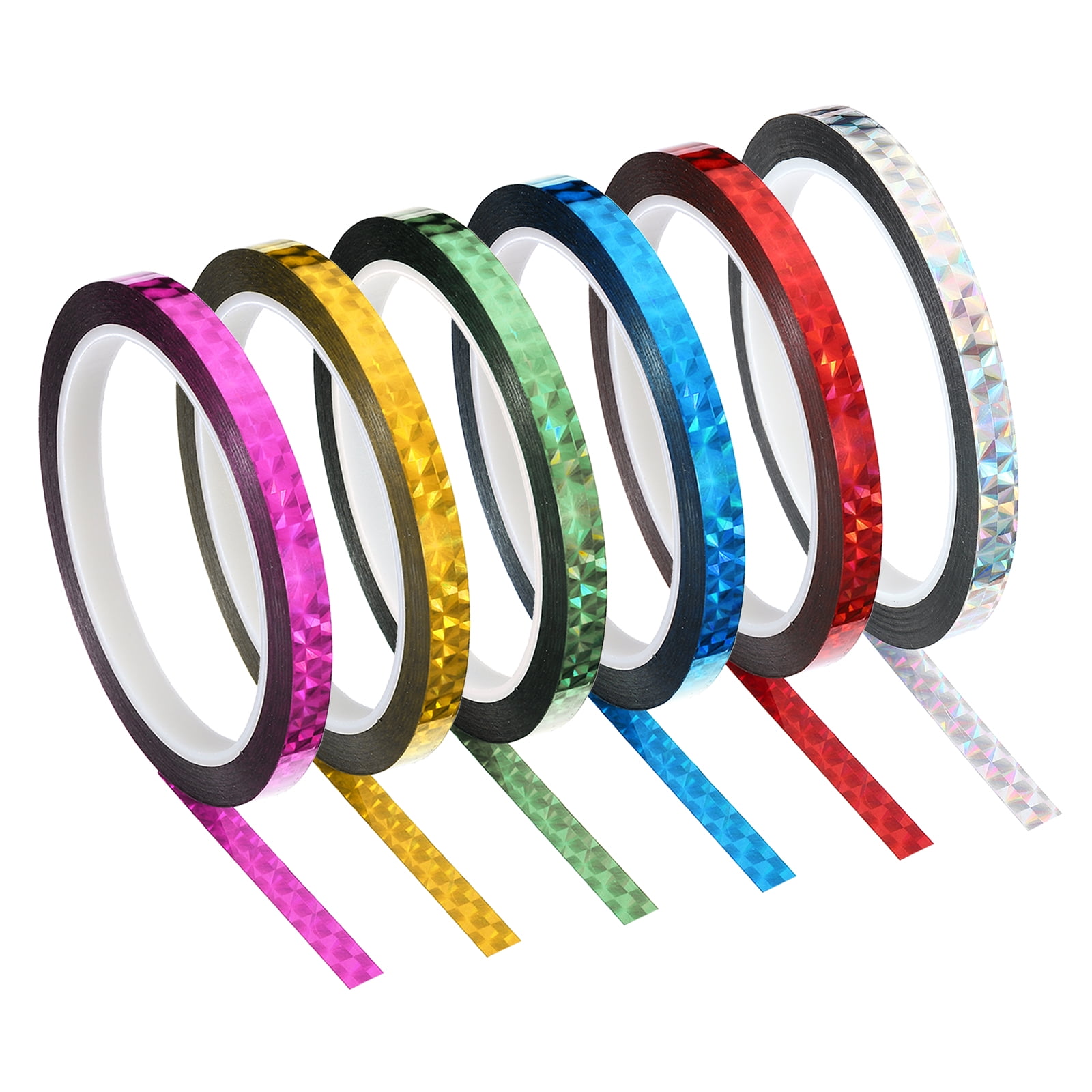 Uxcell 8mmx50m Prism Tape Holographic Reflective Self Adhesive Decor ...