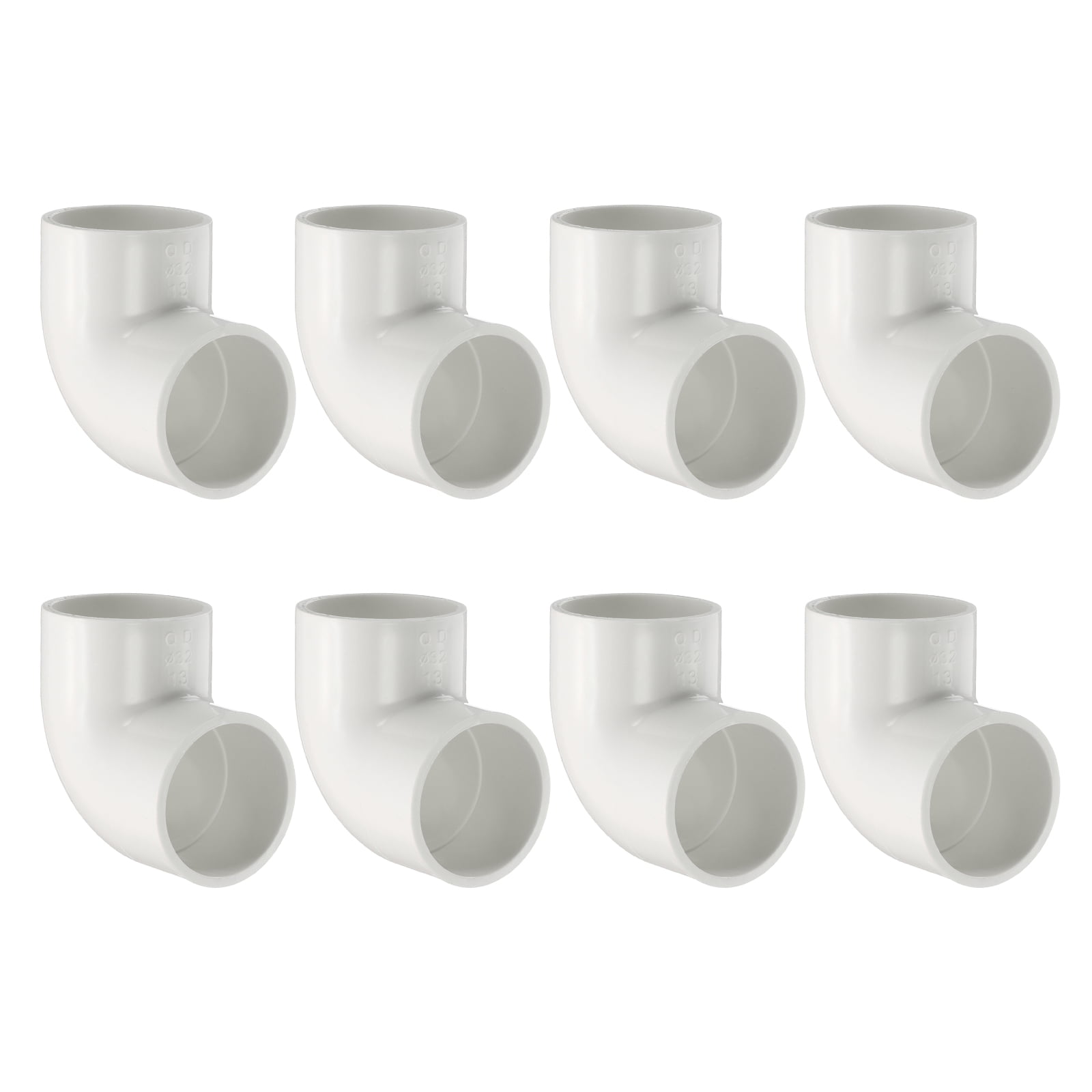 Uxcell 8pcs 1" 90 Degree Elbow Pipe Fittings, Furniture Construction ...
