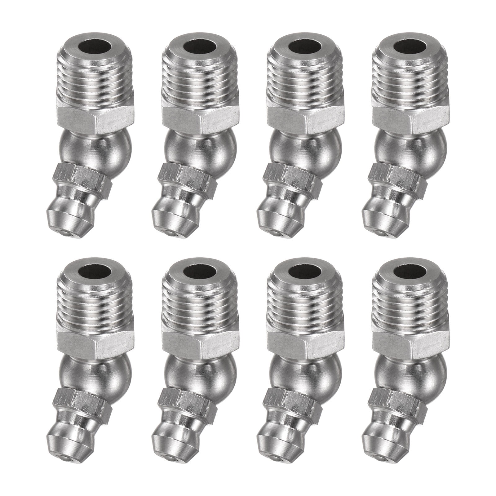 Uxcell 8pcs 304 Stainless Steel 45 Degree Grease Fitting M10x1mm Metric ...