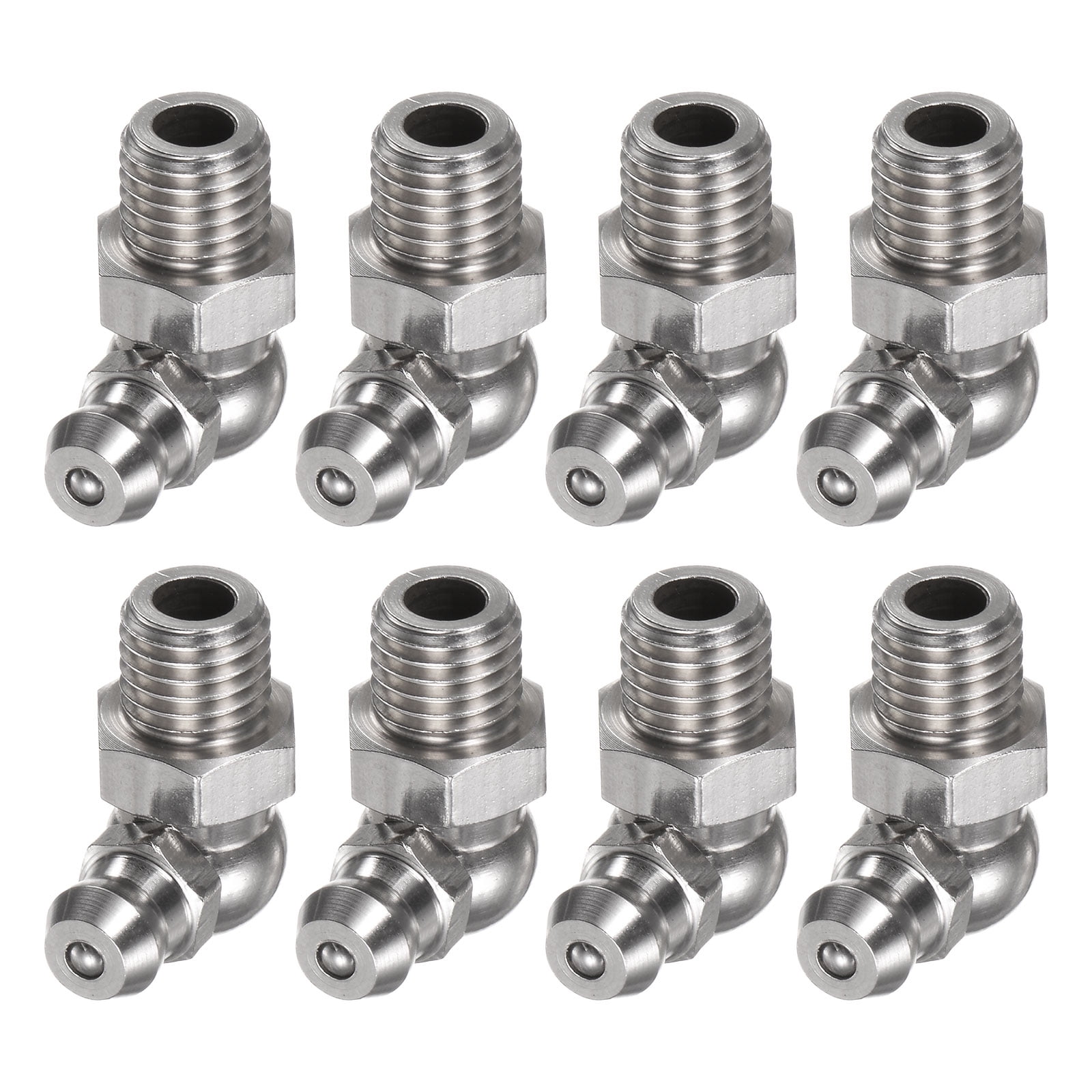 Uxcell 8pcs 304 Stainless Steel 90 Degree Grease Fitting M8x1mm Metric ...