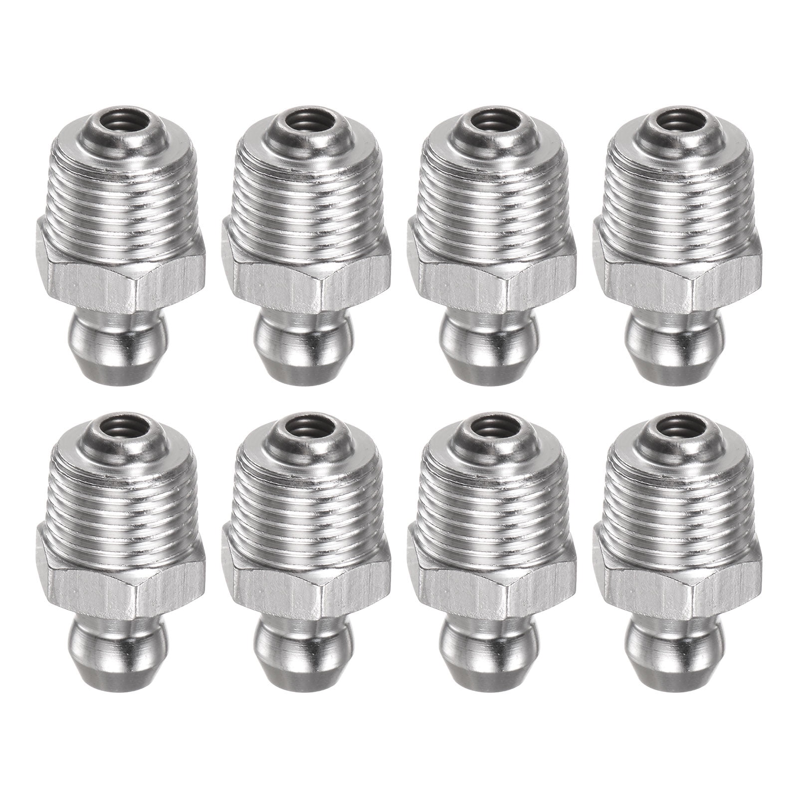 Uxcell 8pcs 304 Stainless Steel Straight Grease Fitting PT1/8"-28 SAE ...