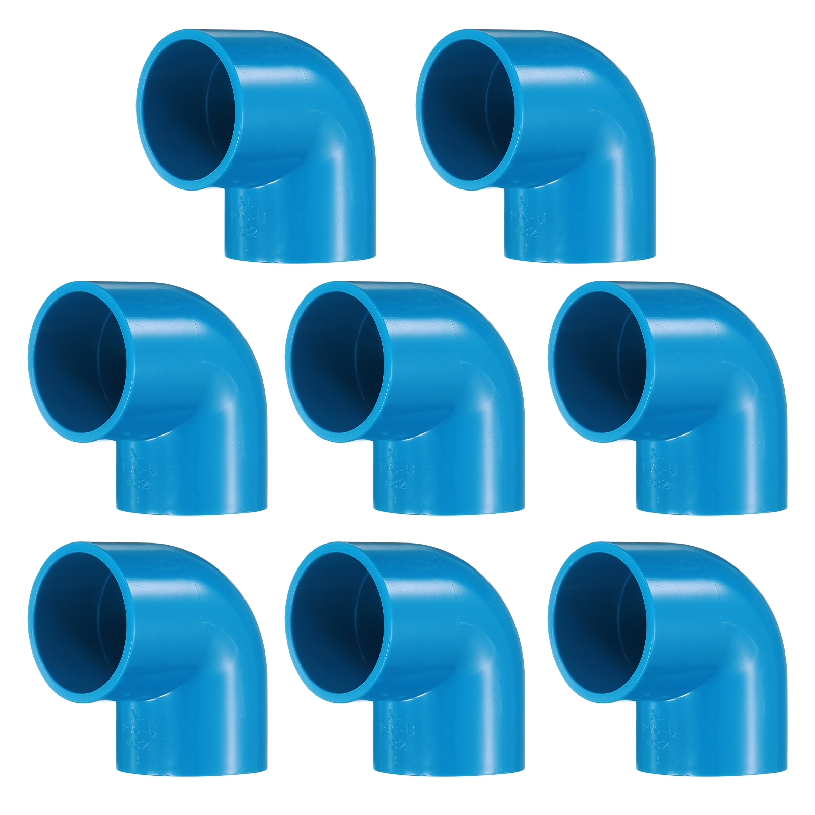 Uxcell 8pcs 90 Degree Elbow PVC Pipe Fittings 1 1/4" 2 Way Furniture Grade Connector - Walmart.com