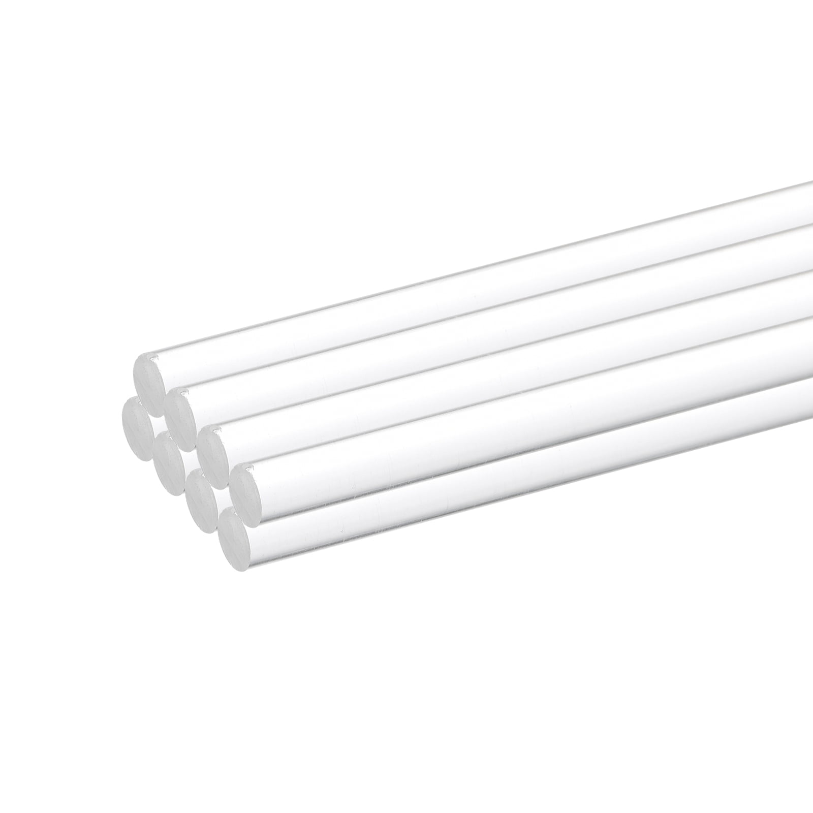 Uxcell 8pcs Acrylic Round Rods 1/6" x 12" Clear Acrylic Dowel Rods ...