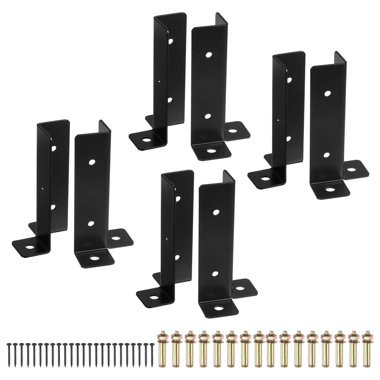 Uxcell 8pcs Adjustable Deck Post Base for Outdoor Use, Fit 1.5x1.5,2x2 ...
