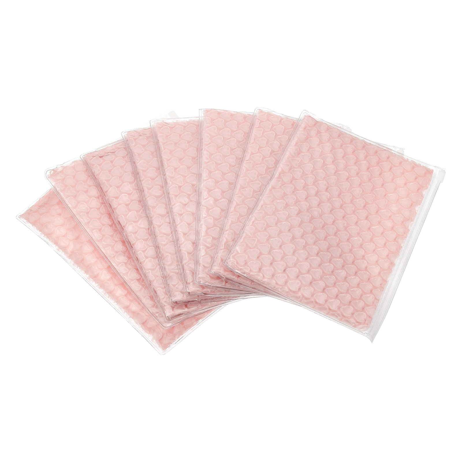 Uxcell 8pcs Clear Bubble Bags Heart bubble wrapping Pouches Zipper ...