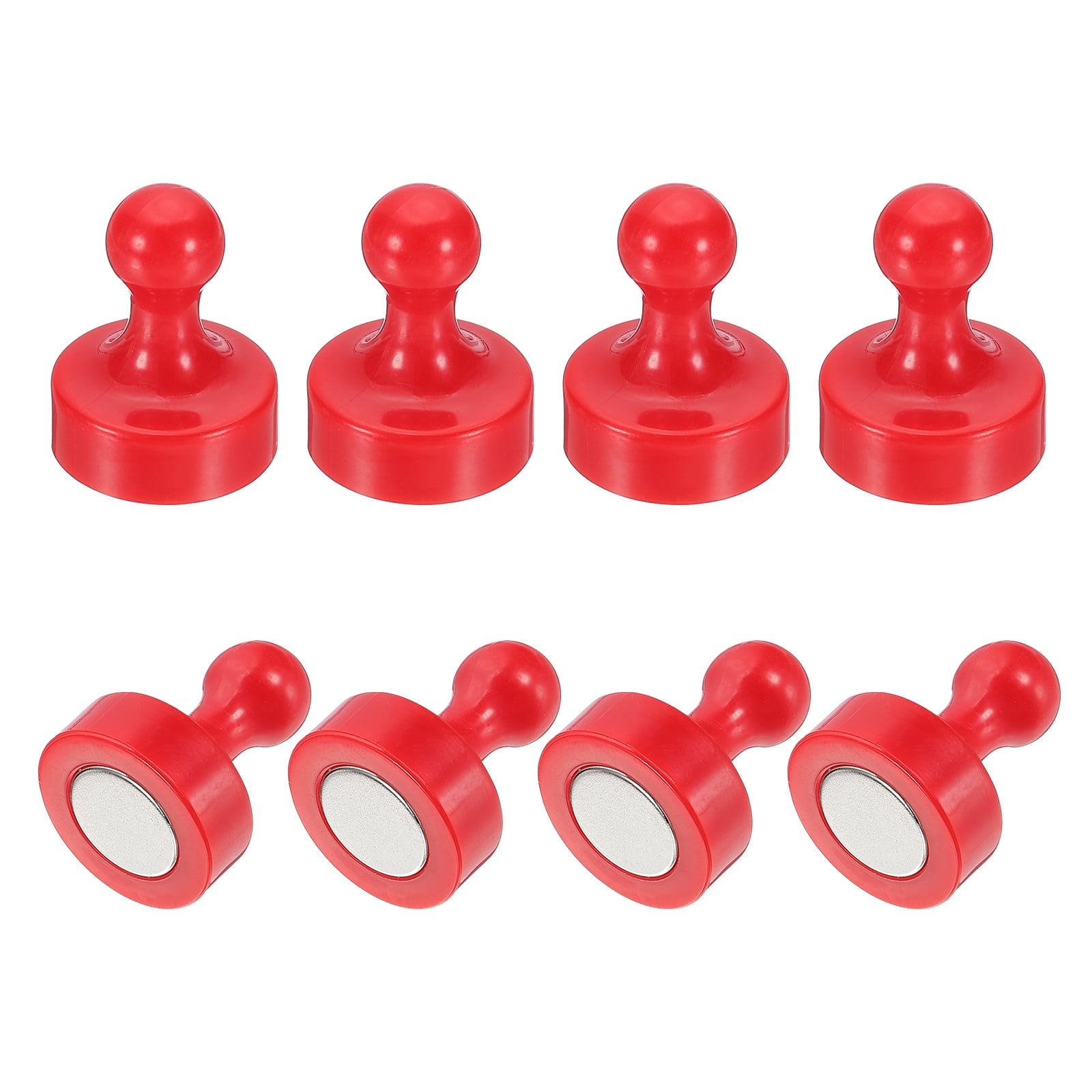Uxcell 8pcs Magnets Push Pins, 1x0.8" Strong Fridge Magnets Magnetic ...
