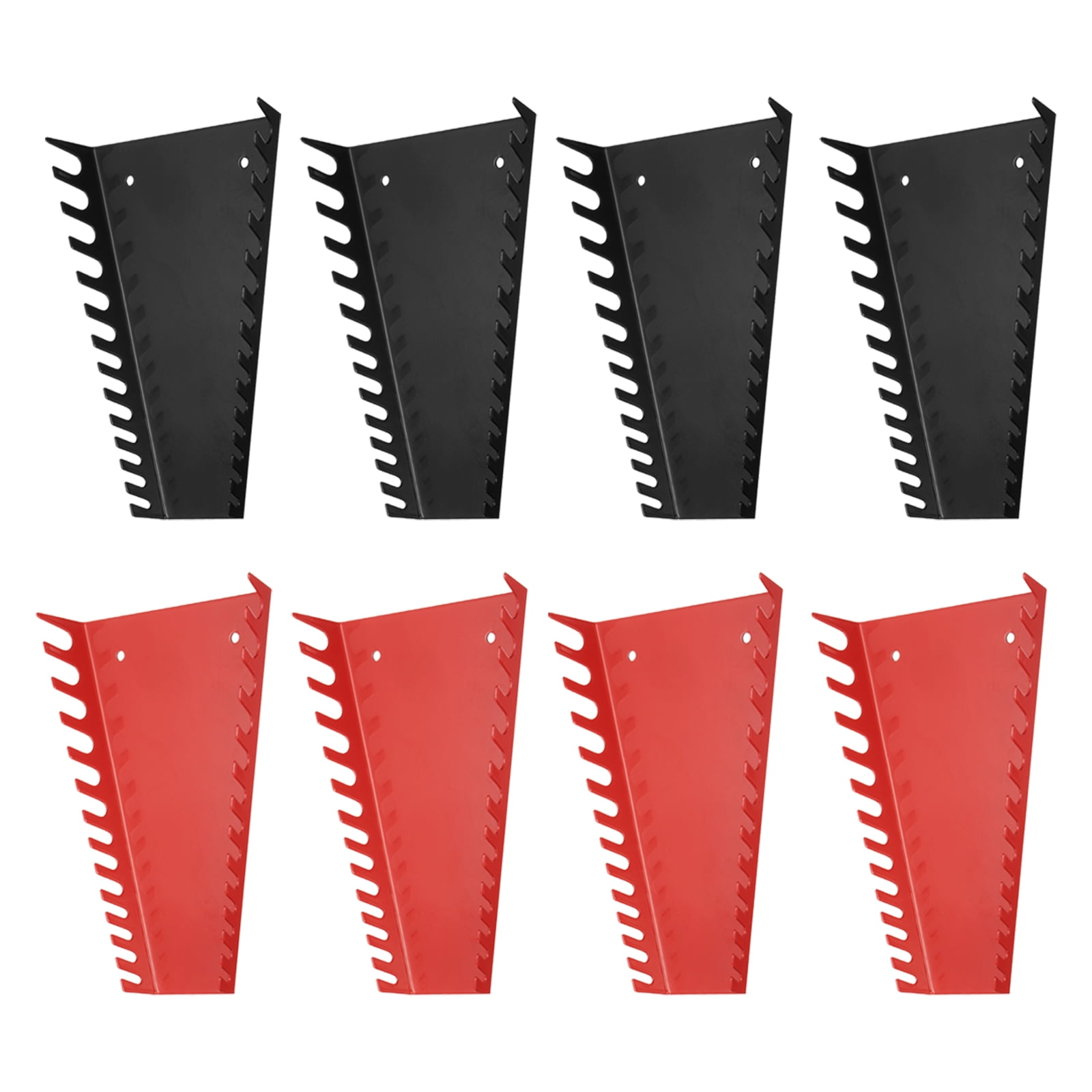 Uxcell 8pcs Metal Wrench Organizer, 104-Slot, Wrench Holder, Wrench ...