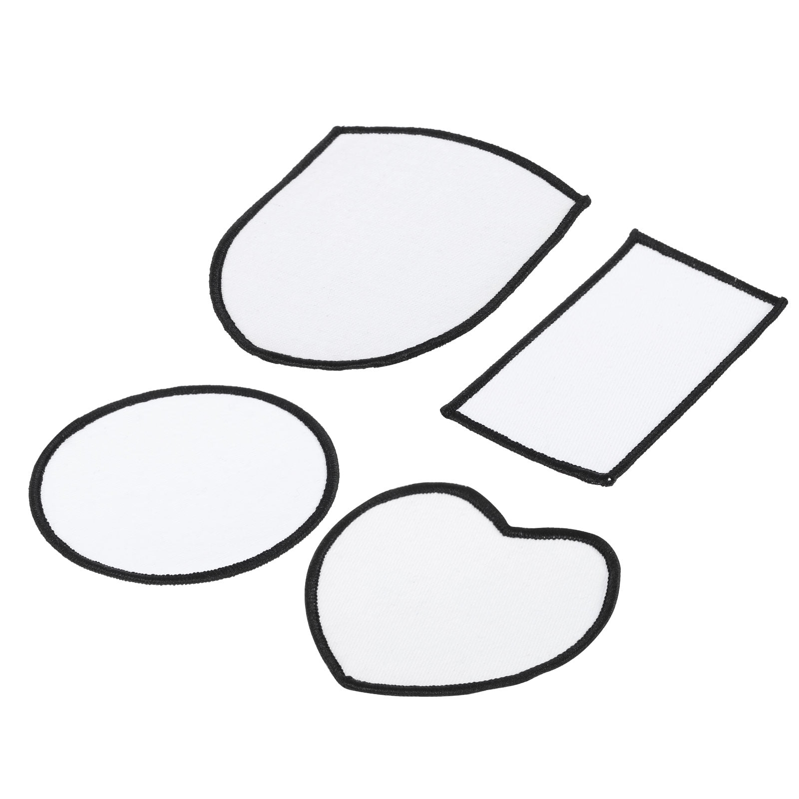 Uxcell 8pcs Sublimation Patch Blank, Fabric Iron-on Blank Heat Transfer ...