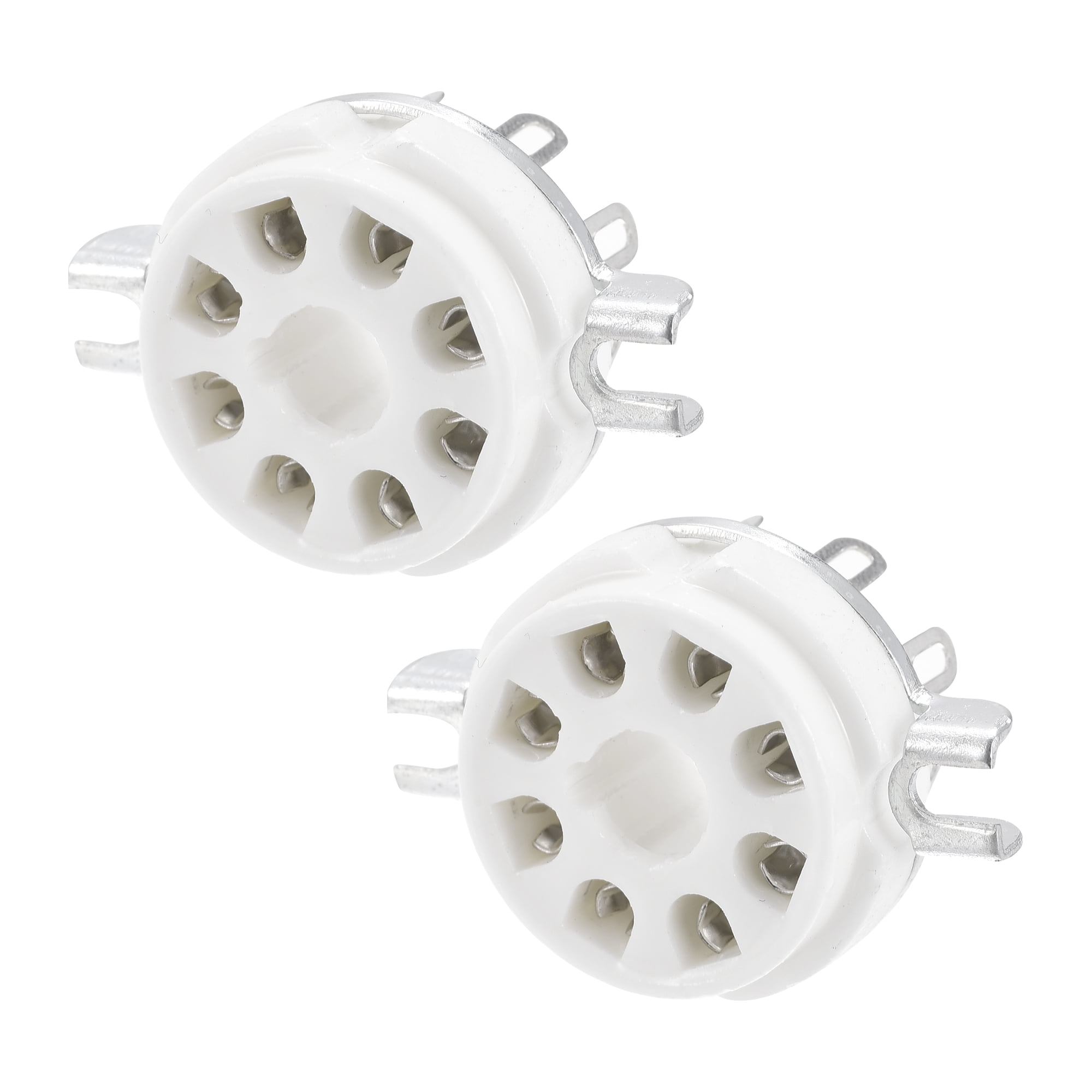 Uxcell 8pin Tube Socket Ceramics, Vacuum Tube Protect Tube Pin Socket ...