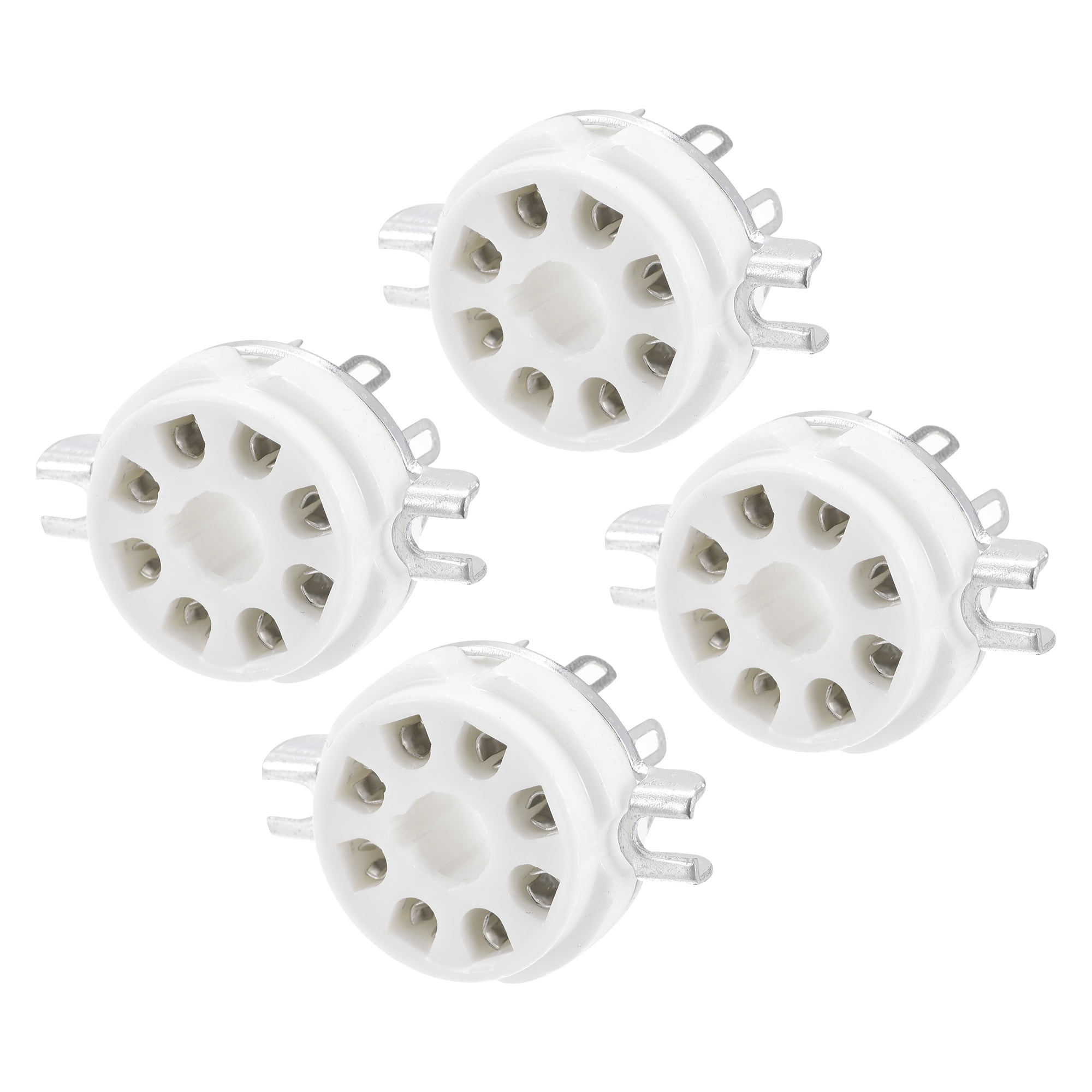 Uxcell 8pin Tube Socket Ceramics, Vacuum Tube Protect Tube Pin Socket ...