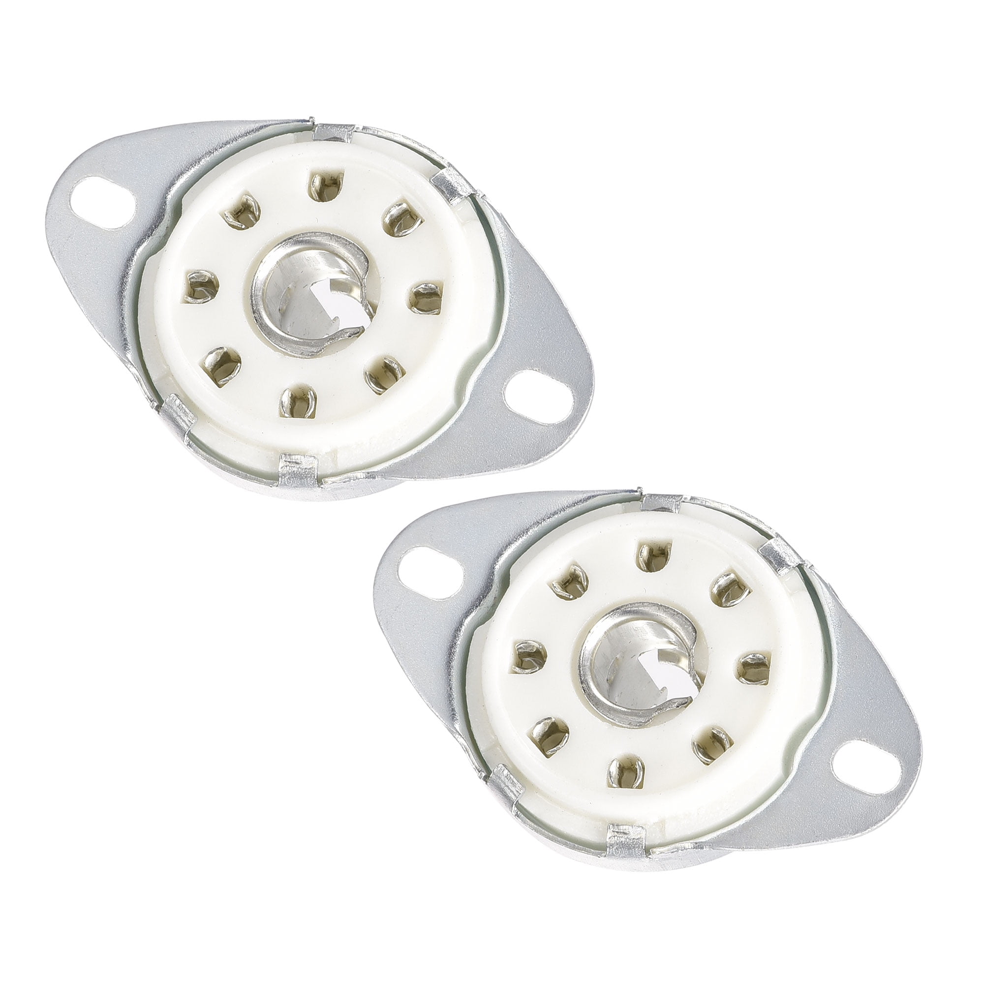 Uxcell 8pin Tube Socket Ceramics, Vacuum Tube Protect Tube Pin Socket ...