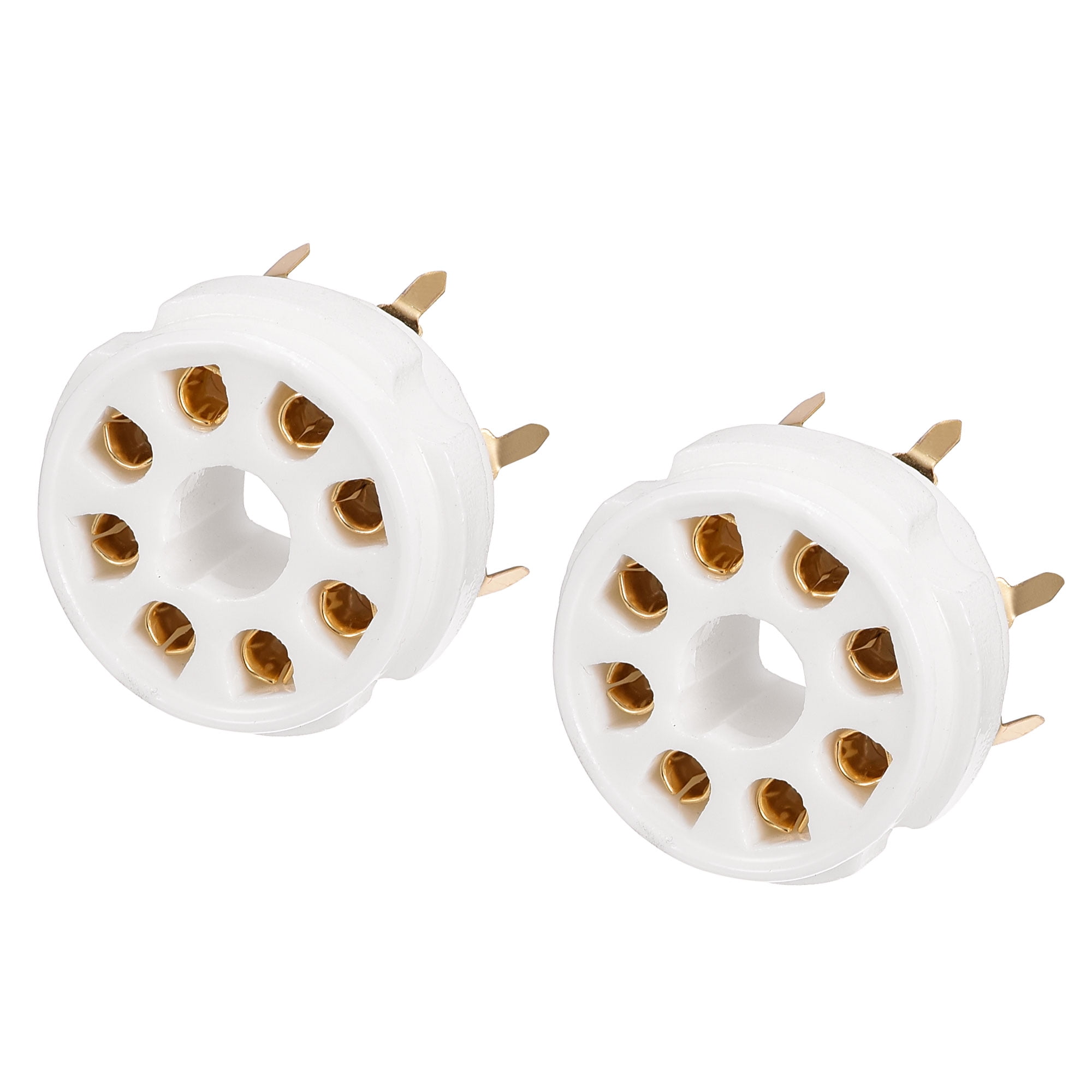Uxcell 8pin Tube Socket Ceramics,for Vacuum Tube,Gold plated for KT88 ...