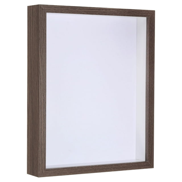 Uxcell 8x10 Shadow Box Frame Wooden Dried Flower Photo Frame Floating ...