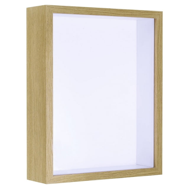Uxcell 8x12 Shadow Box Frame Wooden Dried Flower Display Stand Floating ...