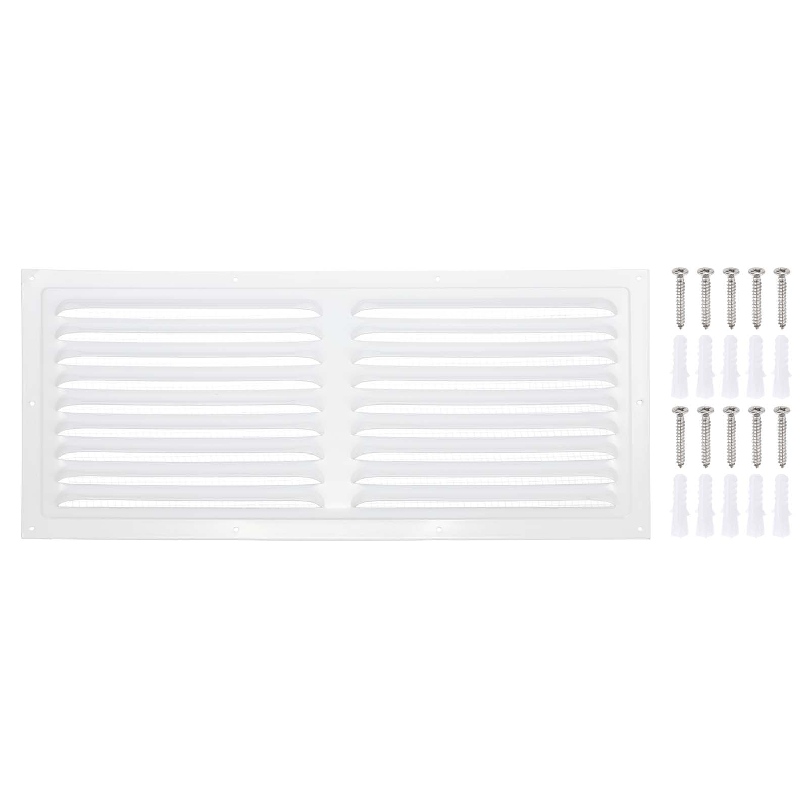 Uxcell 8x16" Gable Vent Cover, Aluminum Alloy Rectangular Floor Air ...