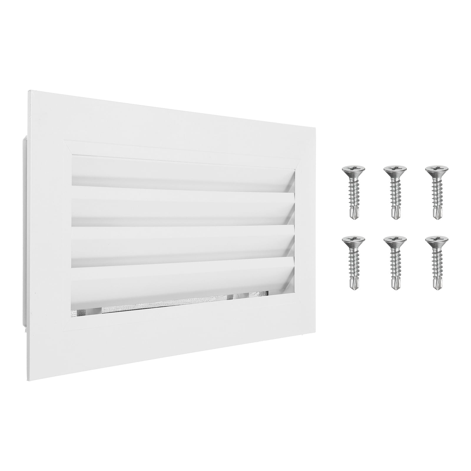 Uxcell 8x16 Inch Gable Vent, 1PCS Aluminum Alloy Wall Shed Vents with ...