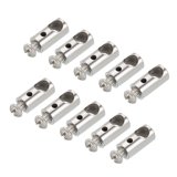 Uxcell 8x17mm Wire Rope Clips 2.5mm 6.1mm Double Holes Steel Wire Lock ...