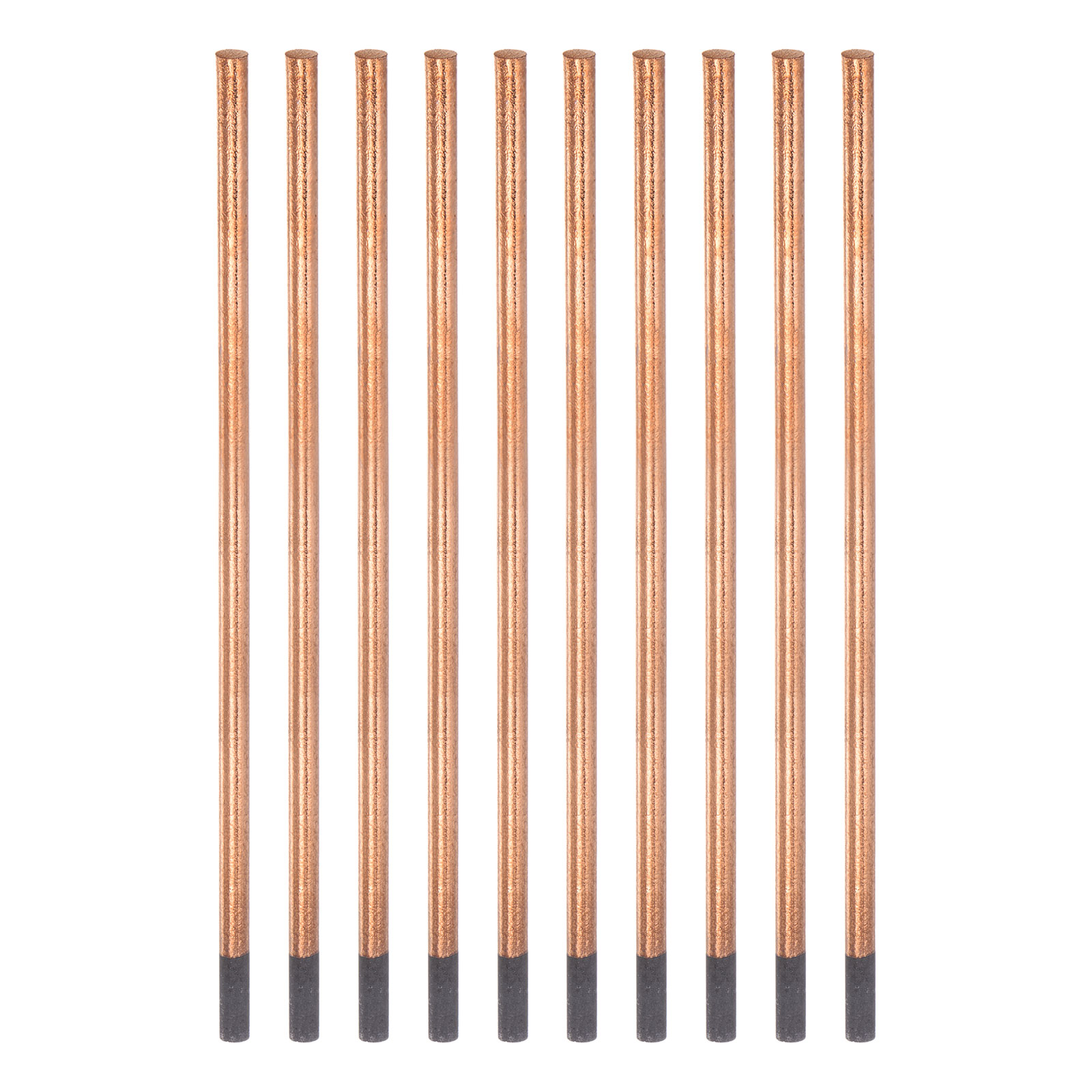 Uxcell 8x355mm Copper Coated Gouging Carbon Gouging Rods Electrodes 10 ...