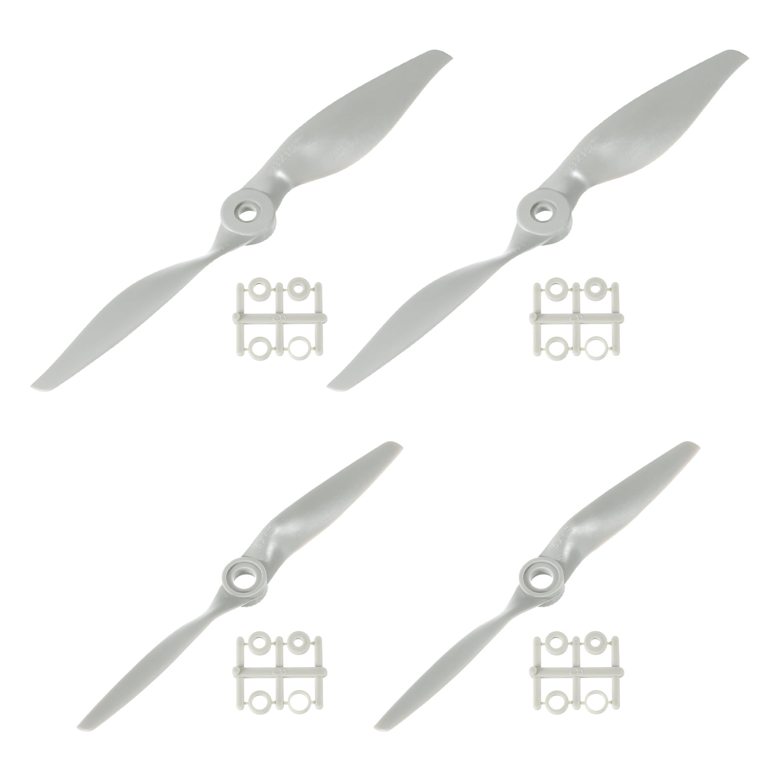 Uxcell 8x6" 8x6" Propeller RC Propellers 2 Vane Blades Props Grey with ...