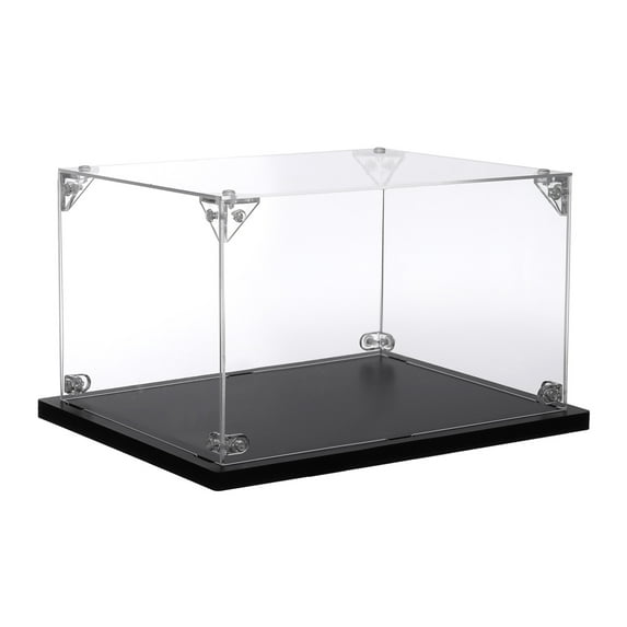 Uxcell 8x6x4 inch Acrylic Display Case Assemble Cube Dustproof Showcase ...