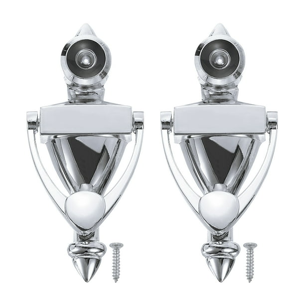 Uxcell 9/16" 2 Pcs Door Knocker with Viewer Die-Cast Construction Home ...