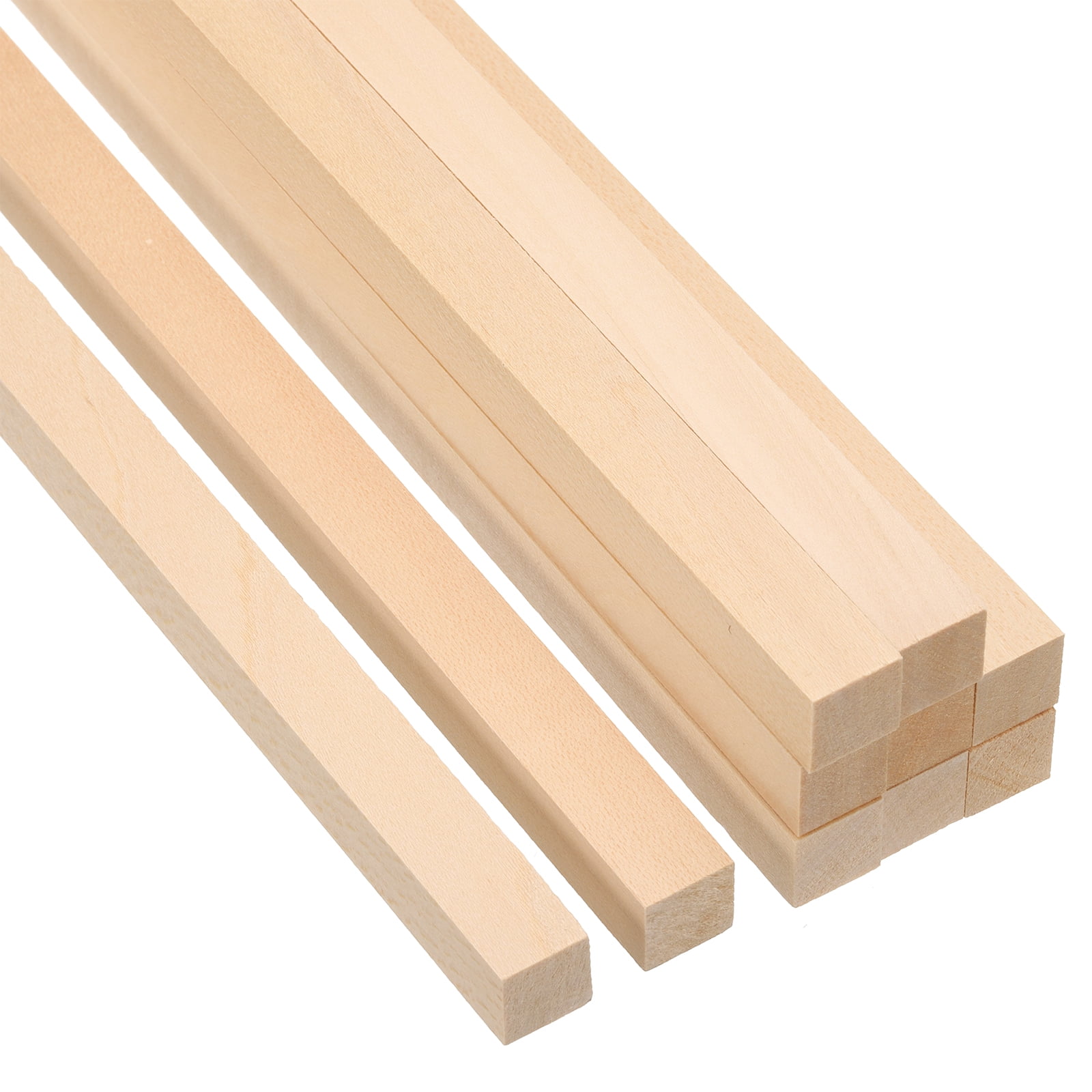 Uxcell 9/16 Inch Dowel Rods Wood Sticks 12 Inch Long Square Wooden ...