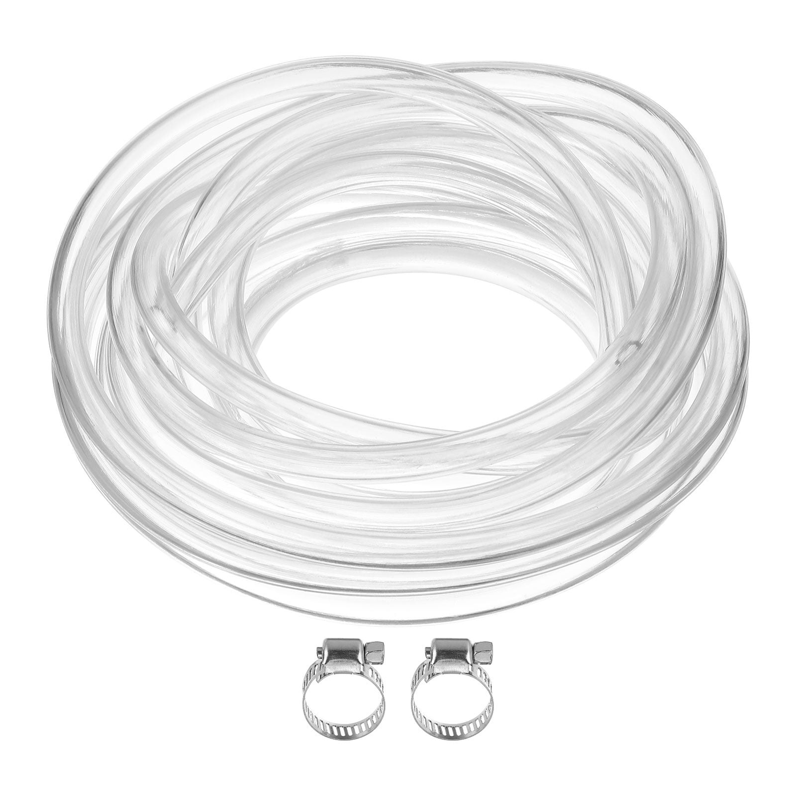 Uxcell 9/32" ID x 3/8" OD x 16 Ft Length Clear Vinyl Tubing, Flexible ...