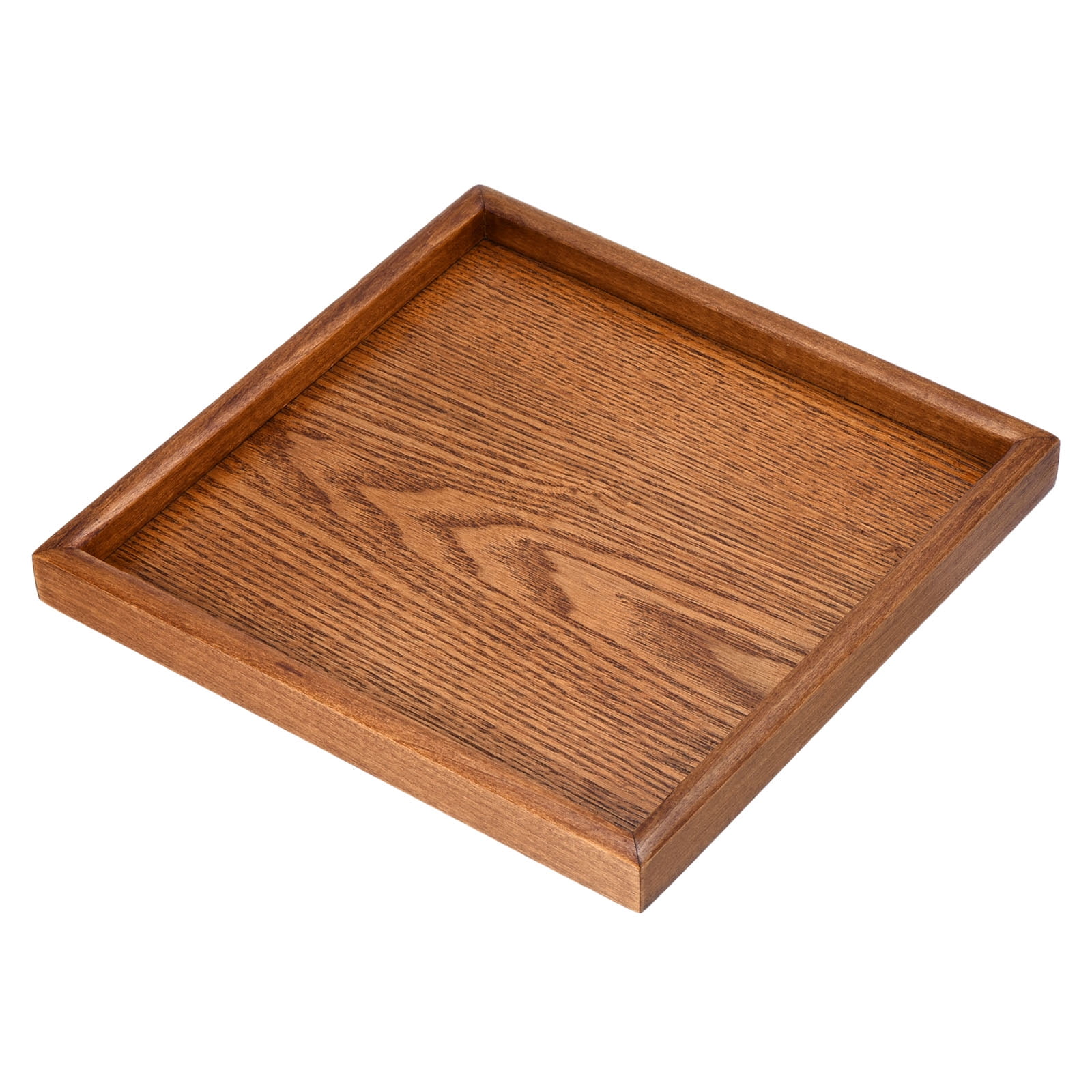Uxcell 9.4" Square Wood Serving Tray Decorative Platter Home Kitchen ...