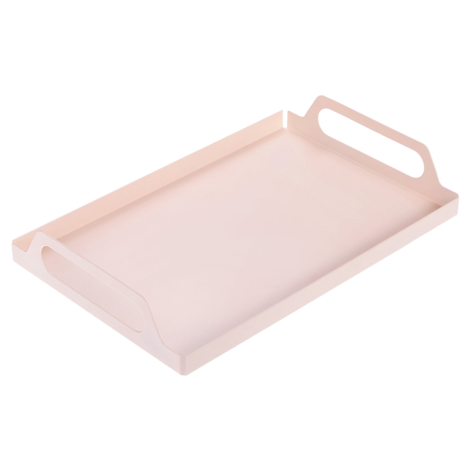 Uxcell 9.4" x 16" Metal Serving Tray with Handles Rectangular Coffee ...