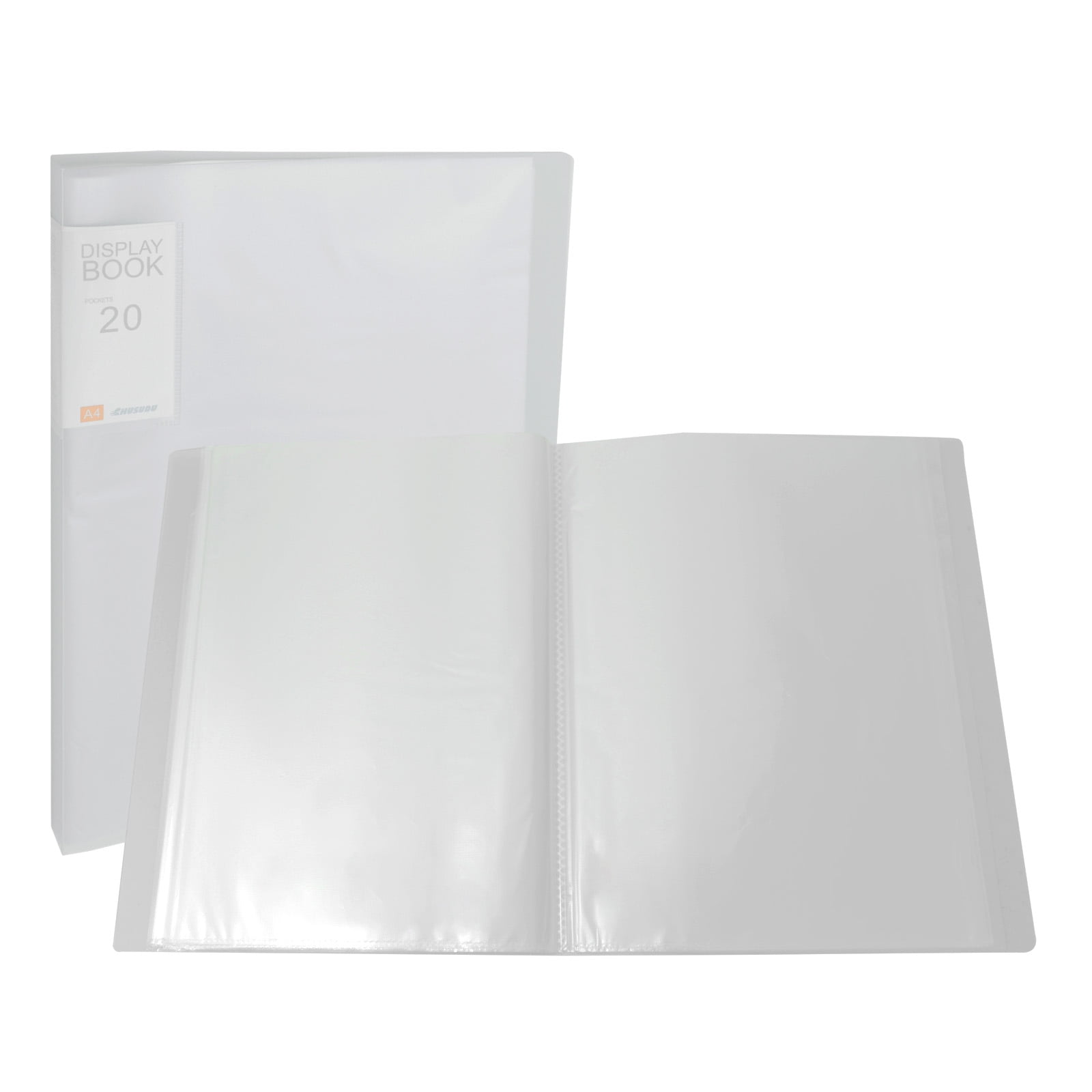 Uxcell 9.4x12.2" Binders with Plastic Sleeve, PP 20 Pockets Waterproof ...