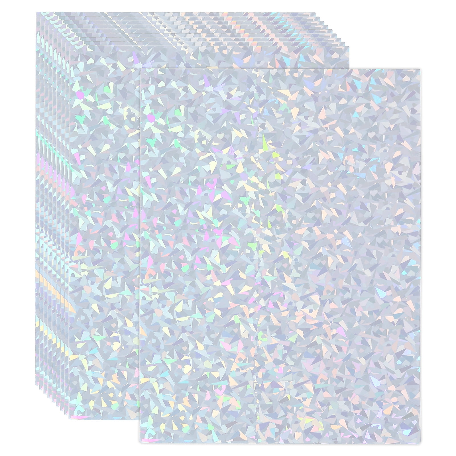 Uxcell 9.5"x7" Holographic Cardstock, 20 Pack Metallic Iridescent ...