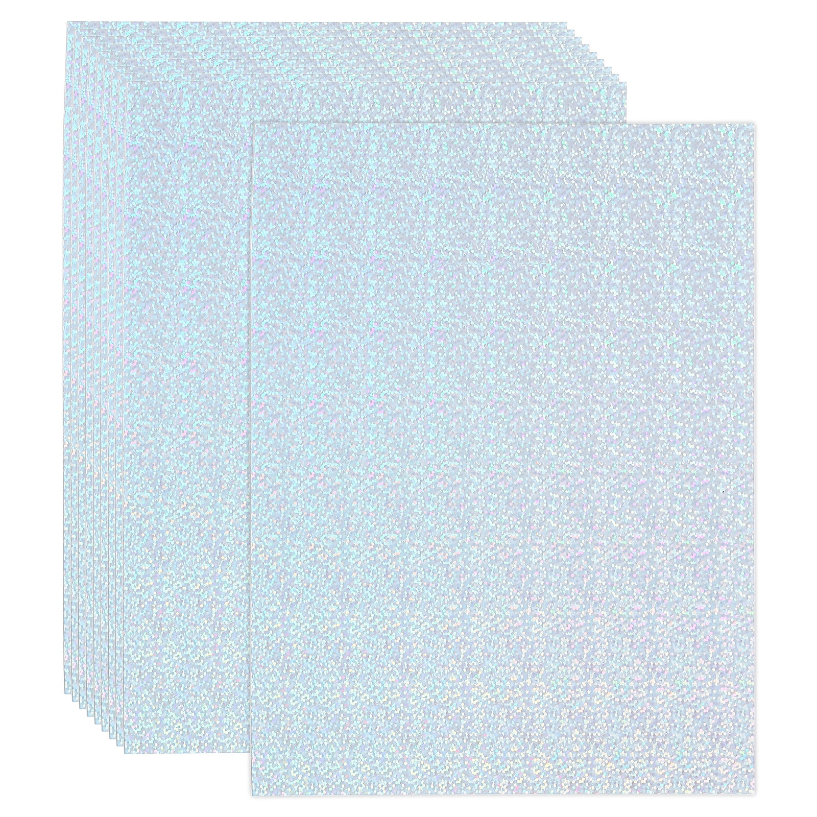 Uxcell 9.5"x7" Holographic Cardstock, 20 Pack Metallic Iridescent ...
