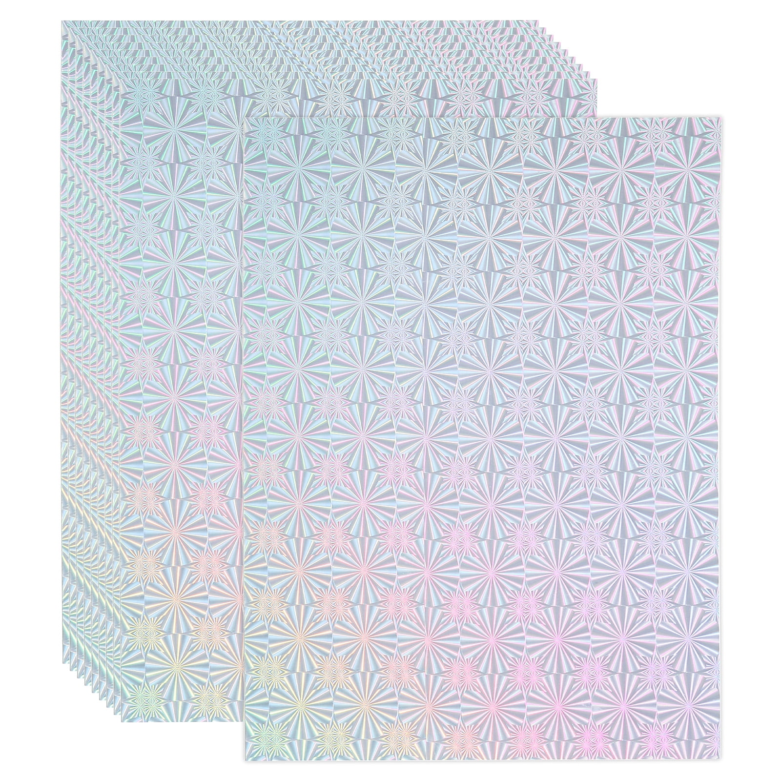 Uxcell 9.5"x7" Holographic Cardstock, 40 Pack Metallic Iridescent ...