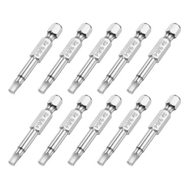Uxcell T25 Torx Bit Socket, 3/8" Square Drive 1.89" Length with Hex Shank Power Drill Adapter ...