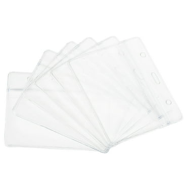 Uxcell Office Plastic Vertical Work Licensing ID Badge Card Holder ...